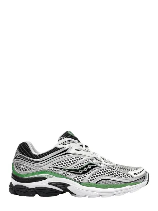 Saucony Progrid Omni 9in Athletic Sneakers - Silver/green