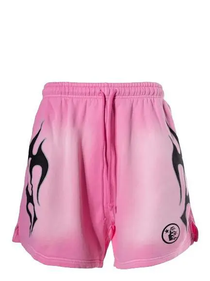 HELLSTAR Sports Flame Shorts - Pink