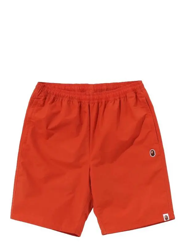 A BATHING APE Ape Head Beach Shorts - Orange