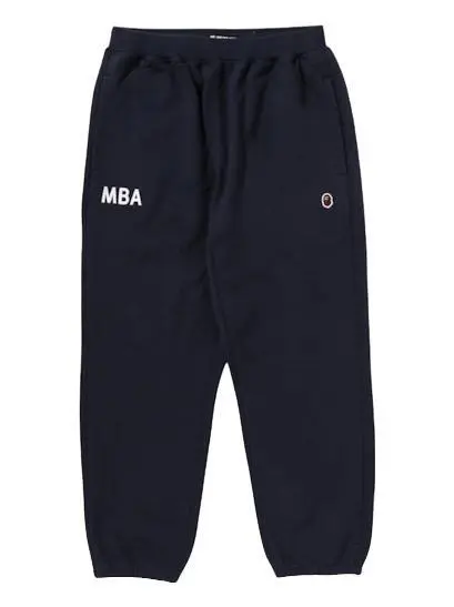 A BATHING APE Mr Bathing Ape Sweat Pants - Navy Blue