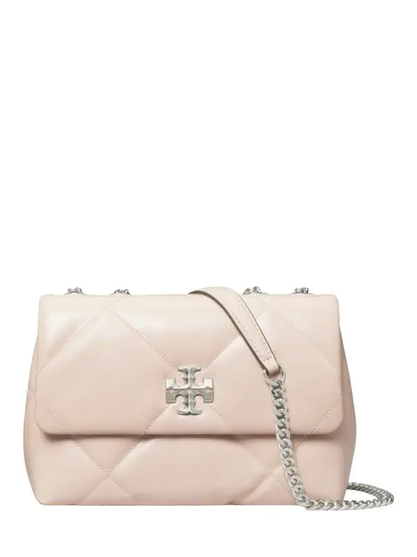 Tory Burch Kira Diamond Quilt Small Convertible Shoulder Bag - Soft Pink