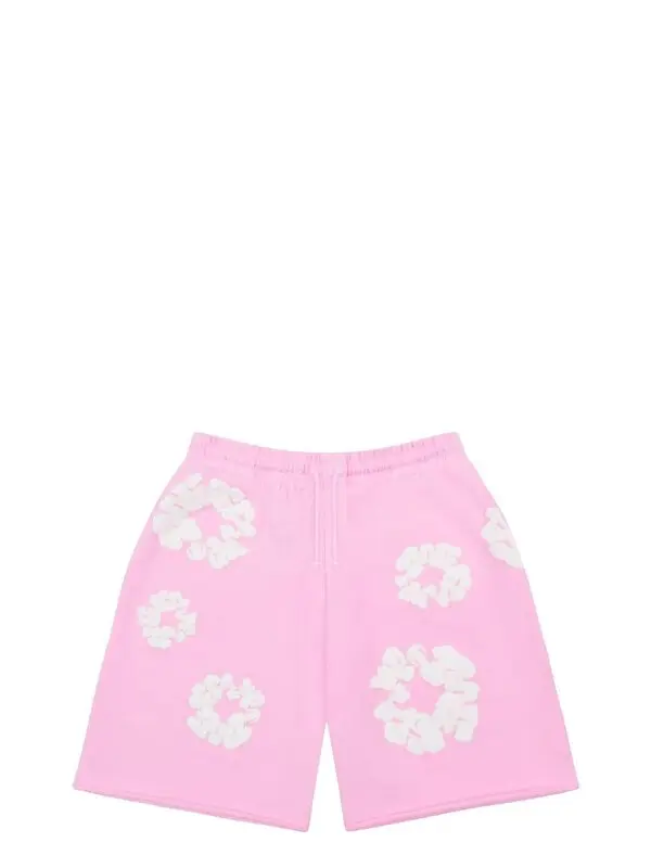 DENIM TEARS The Cotton Wreath Sweatshorts - Powder Pink