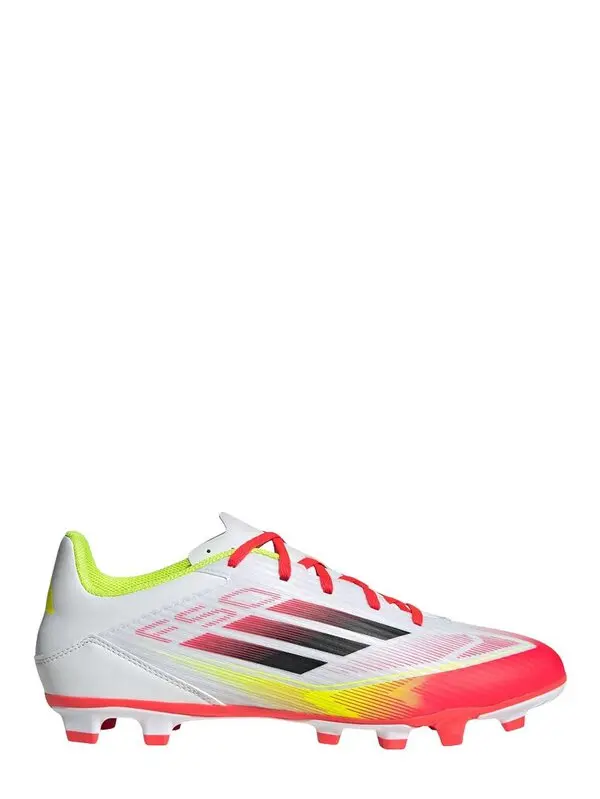 Adidas F50 Club Fg/mg Soccer Shoes - Cloud White/core Black/solar Yellow
