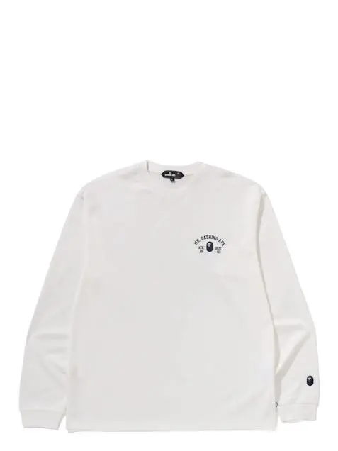 A BATHING APE Long Sleeve Print Ii Tee Shirt - White