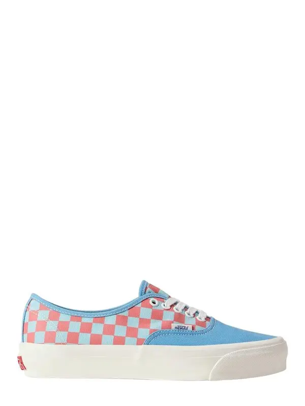 VANS Premium Authentic Checkerboard Sneakers - Heritage Blue/pink
