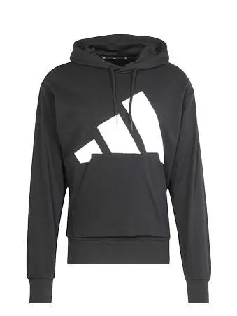 Adidas Essentials Big Logo French Terry Hoodie - Black/white