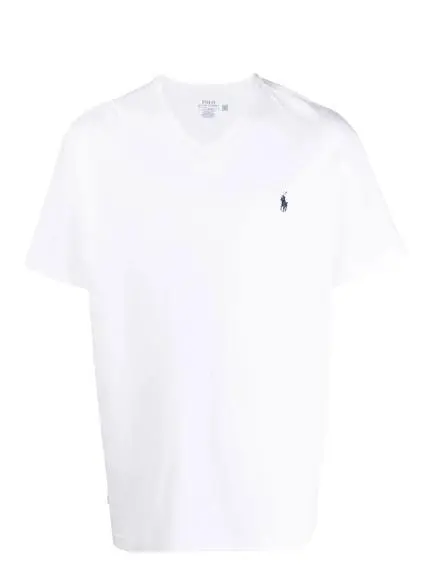 Polo Ralph Lauren Polo Shirt Ralph Lauren Shor Sleeve Vneck Classic Fi Shir /whie - T/white