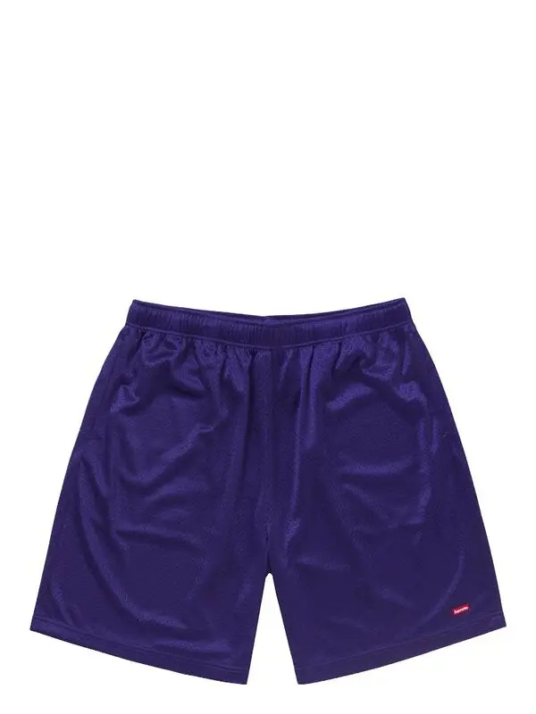Supreme Small Box Baggy Mesh Short - Purple