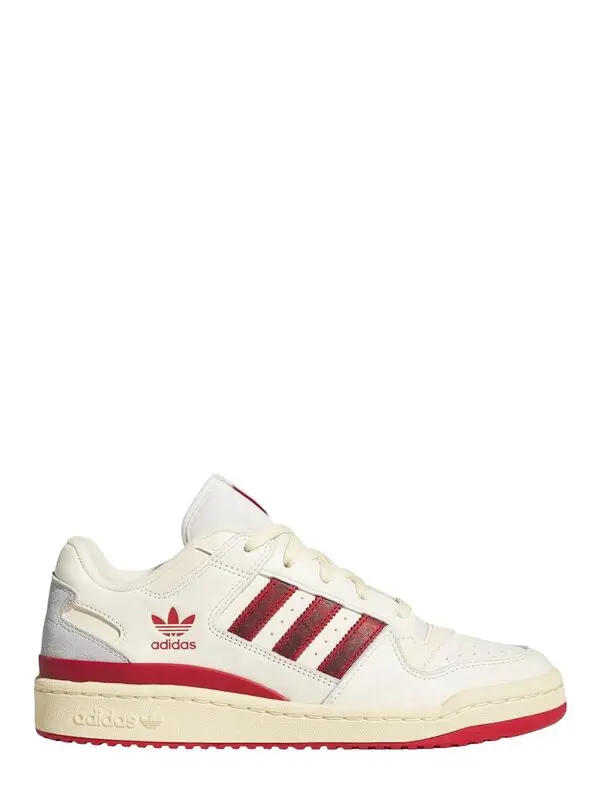 Adidas Forum Low Cl Sneakers - Cream White/team Power Red 2/warm Vanilla