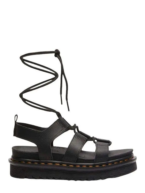 Dr. Martens Nartilla Athena Leather Gladiator Sandals - Black