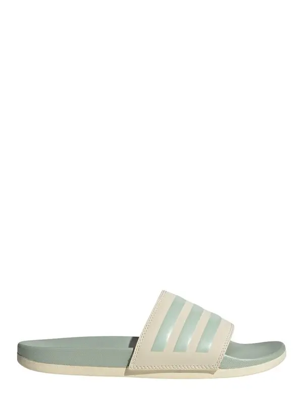 Adidas Adilette Comfort Slides - Wonder White/linen Green Met.