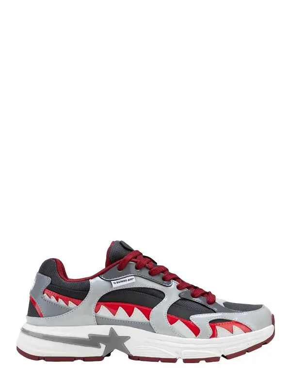 BAPE A Bathing Ape Shark Sta #3 Sneakers - Gray