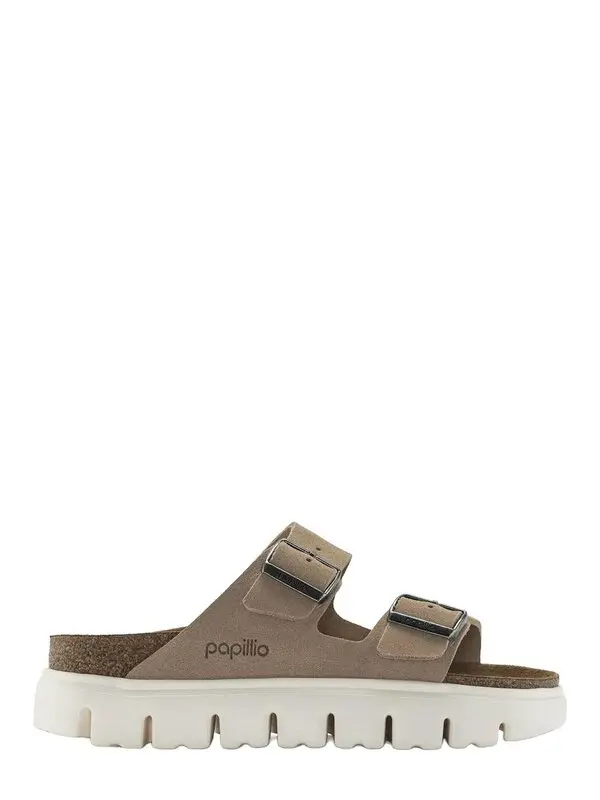 BIRKENSTOCK Arizona Chunky Suede Sandals - Warm Sand
