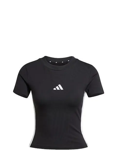 Adidas Essentials 3-stripes Slim T-shirt - Black/white