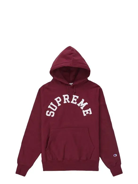 Supreme Champion Hooded Sweatshirt - Red