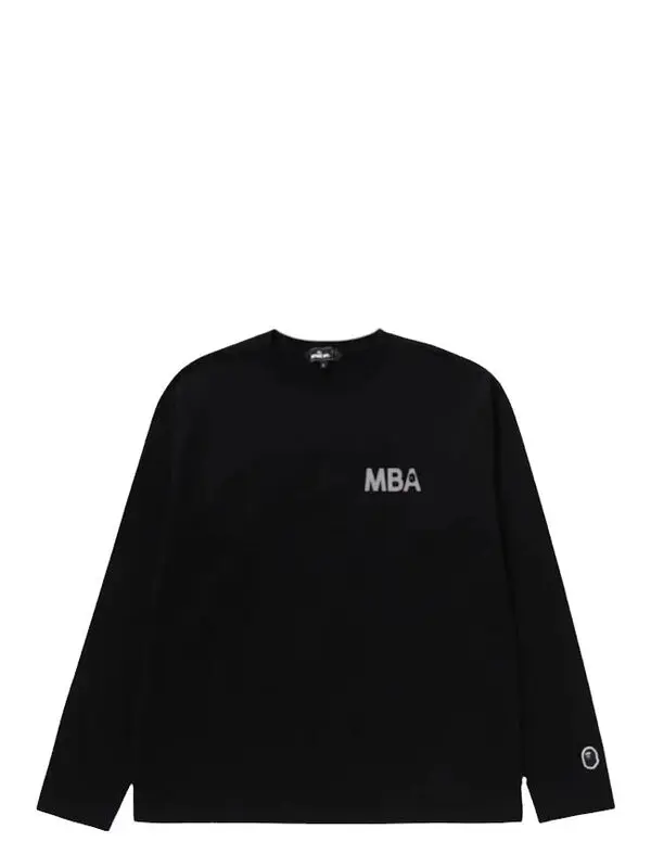 A BATHING APE Basic Long Sleeve Tee Shirt - Black