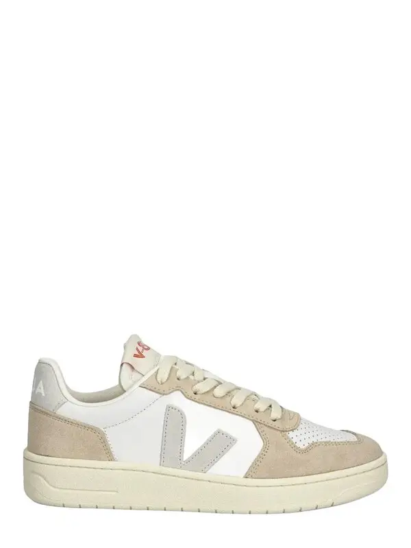 VEJA V-82 Leatherin Sneakers - White/natural Almond