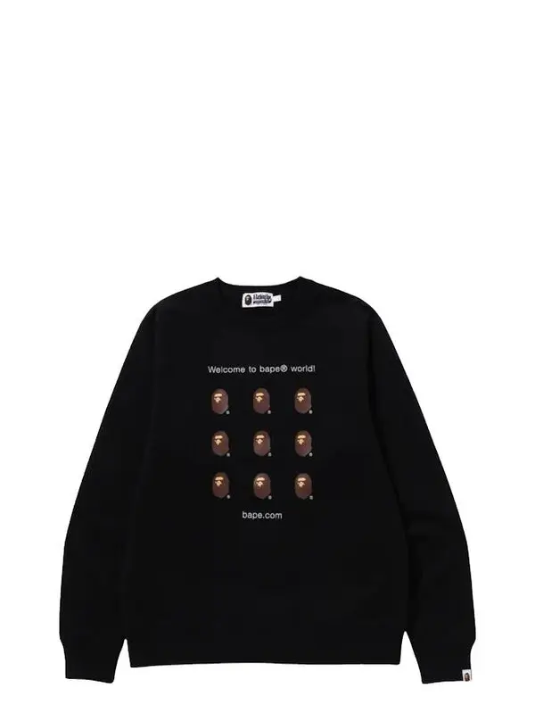 BAPE Crewneck Sweatshirt - Black