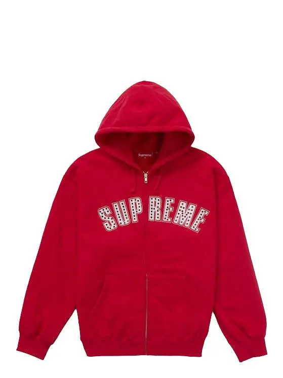 Supreme B.b. Simon Zip Up Hooded Sweatshirt - Red