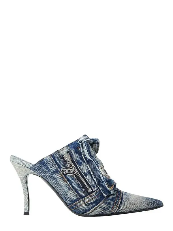 DIESEL® Dvenus Pocket Denim Mules - Solarized Blue