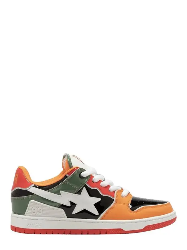 BAPE Sk8 Sta #2 M1in Sneakers - Green/orange
