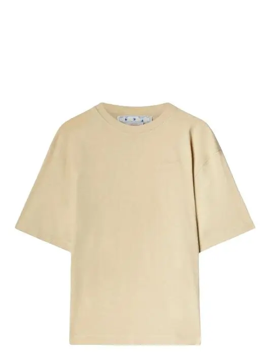 Off-White Scribble Carry Over Skate Short Sleeve T-shirt - Beige