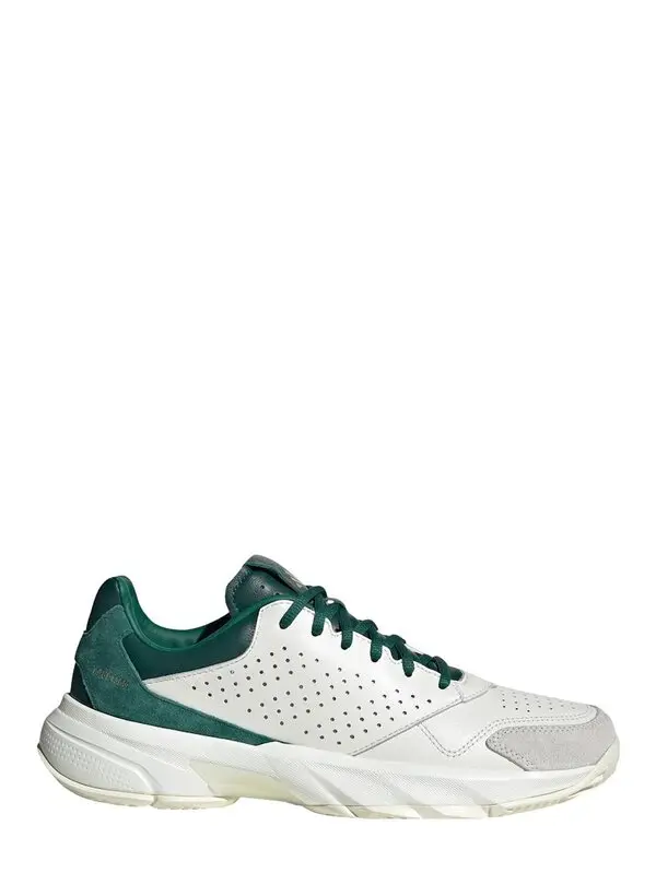 Adidas Courtjam Control 3 Premium Sneakers - Core White/collegiate Green