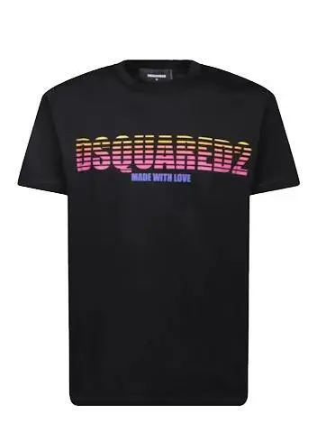 Dsquared2 Cool Fit Made With Love Logo T-shirt - Black