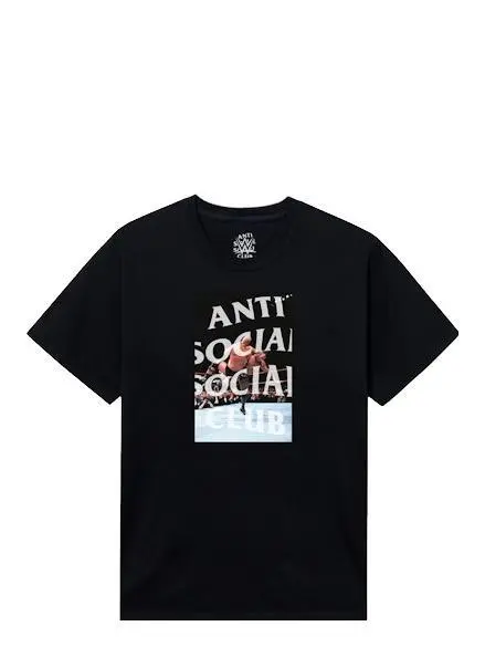 ANTI SOCIAL SOCIAL CLUB X Wwe The Rock Tee Shirt - Black