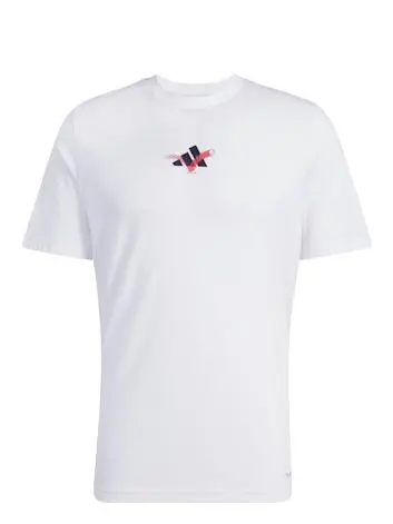 Adidas Happy 3 Balls Graphic Tee Shirt - White