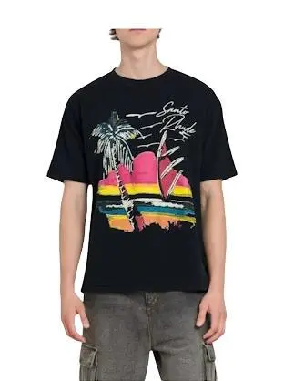 Rhude Saint Tee Shirt - Black