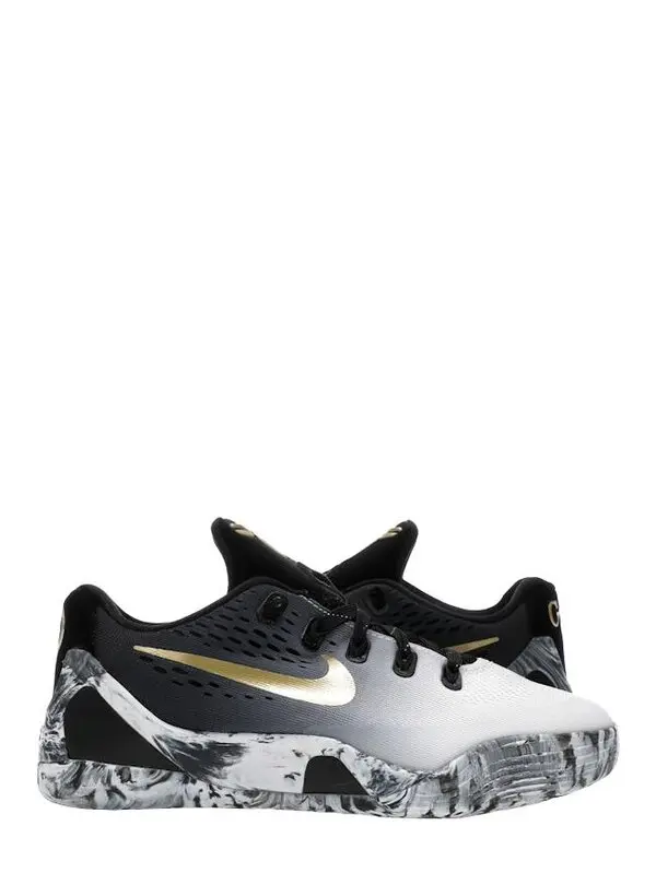 Nike Kobe 9 Em Low Mambacita Gs - Black/white/metallic Gold