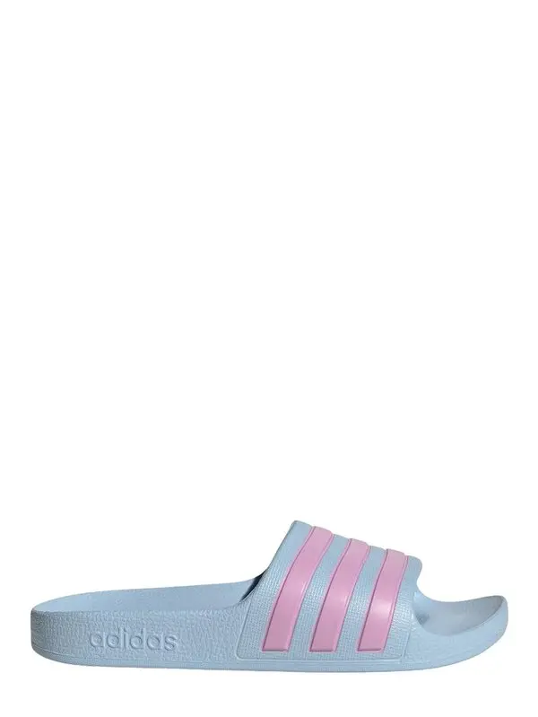 Adidas Adilette Aqua Slides - Glow Blue/bliss Lilac