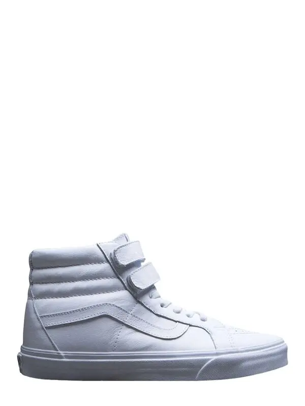 VANS Sk8-hi Reissue V Mono Leather High-top Sneakers - White/true White