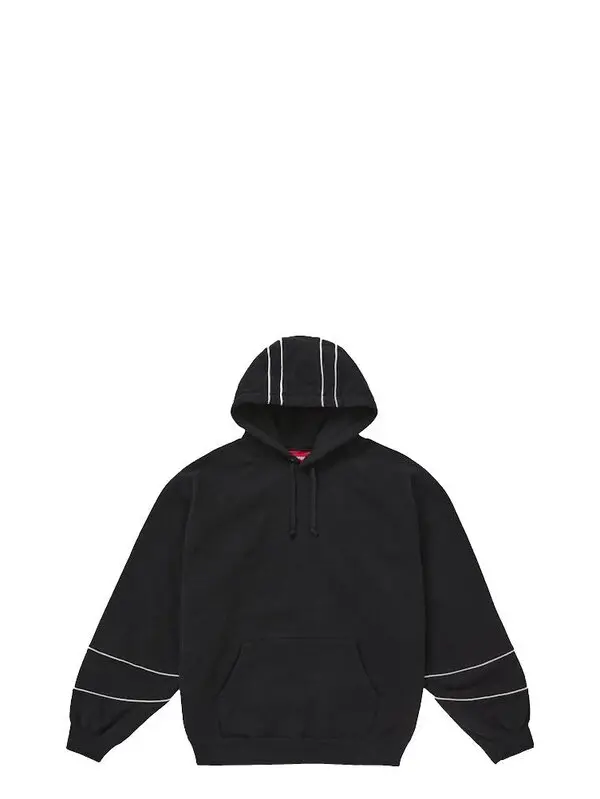 Supreme Paneled Hooded Sweatshirt - Black