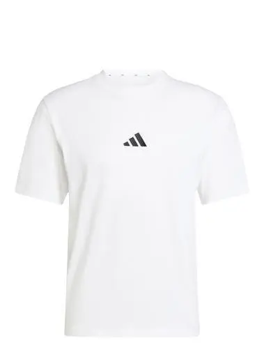 Adidas Essentials Small Logo Single Jersey T-shirt - White/black