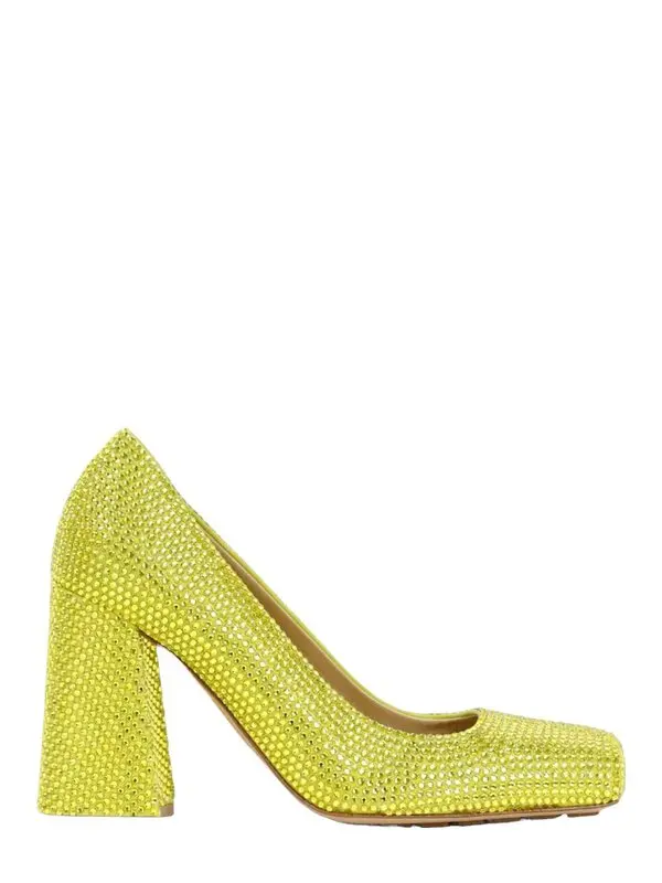 Bottega Veneta Crystal Embellished Tower Pumps - Green