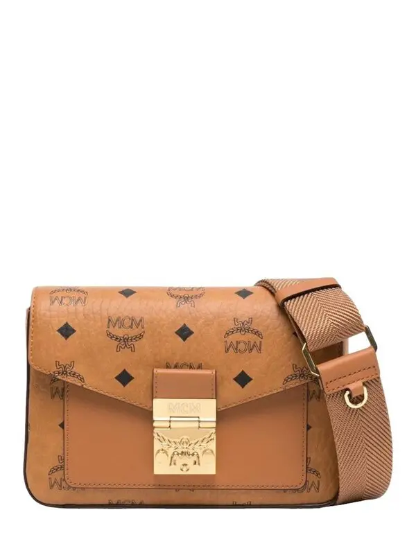 Mcm Viktor Vi Small Crossbody - Cognac