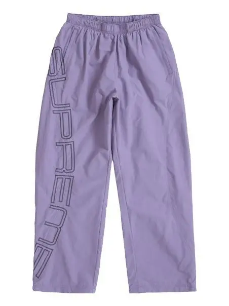 Supreme Spellout Embroidered Track Pant - Dusty Purple