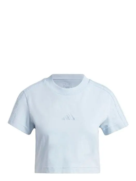 Adidas All Szn 3-stripes Slim T-shirt - Wonder Blue