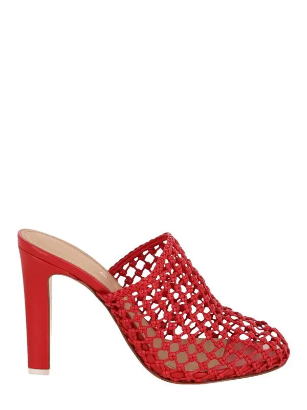 FERRAGAMO Ellas X5 Caged Mules - Red