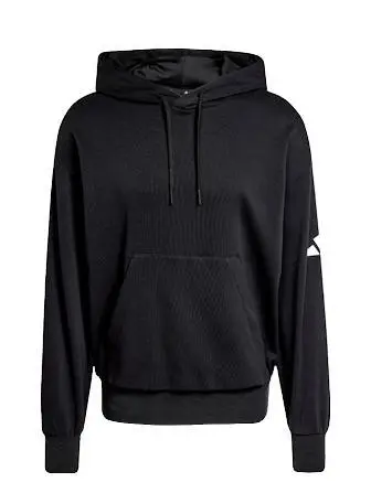 Adidas Essentials Loosefit 3 Bar Logo French Terry Hoodie - Black/white