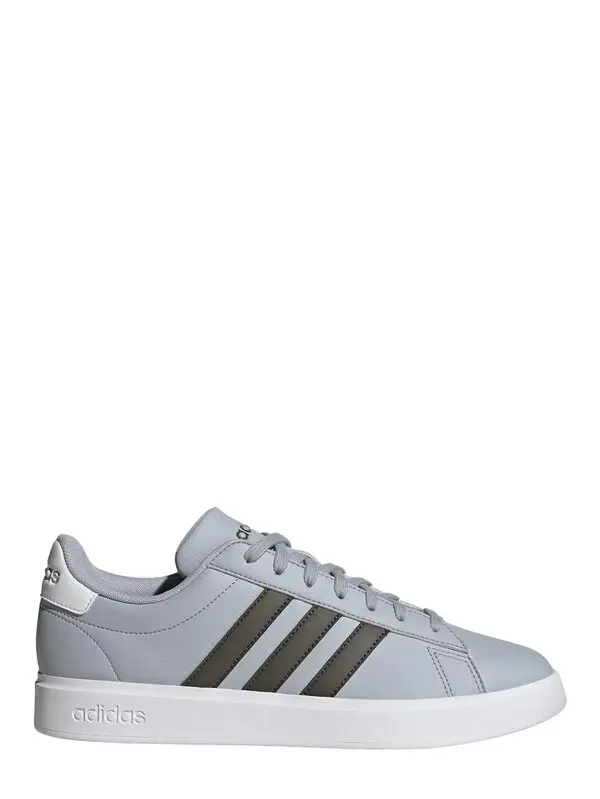 Adidas Grand Court Sneakers - Halo Silver/shadow Olive/cloud White