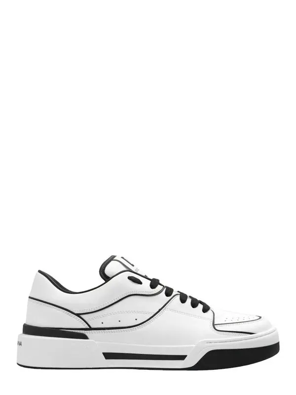 Dolce & Gabbana Low Top Lace-up Sneakers - White/black