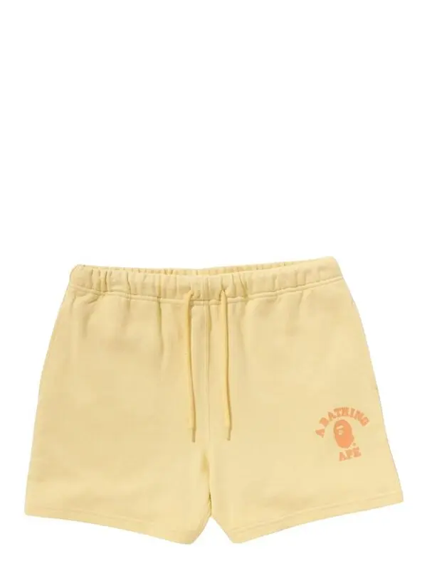 BAPE College Sweat Shorts - Yellow