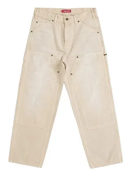 Supreme Worn Double Knee Painter Pant - Natural