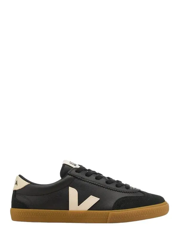 VEJA Volley Leather Sneakers - Black/pierre