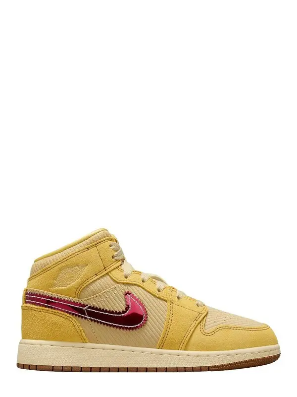 JORDAN 1 Mid Se Sneakers - Saturn Gold/team Gold/muslin