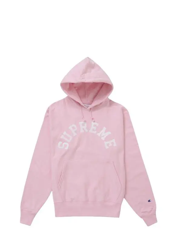 Supreme Champion Hooded Sweatshirt - Pink