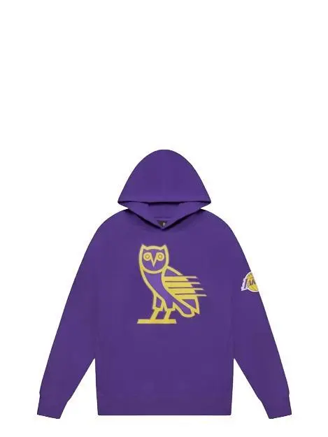 OVO X Nba Lakers Og Owl Hoodie - Purple